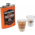 Amazon.com: Harley-Davidson Genuine Oil Can Hip Flask & Shot Glass Gift ...