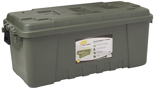 Plano Sportsman Trunk, OD Green, Medium, Lockable Storage Box, Airline ...