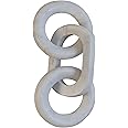 Amazon.com: Bloomingville Unique Real Marble Chain Décor, White (Each ...