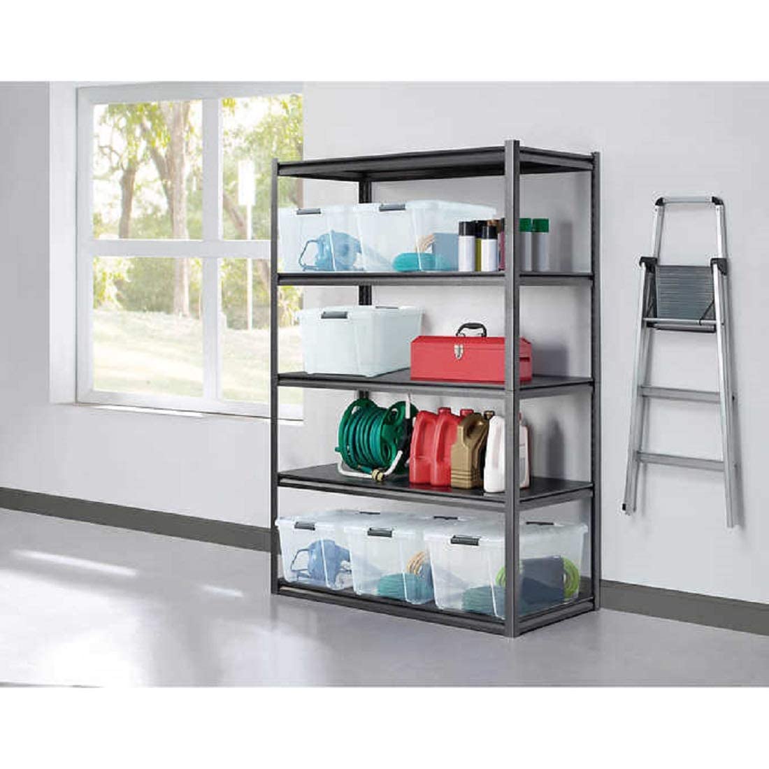 Mua Whalen 5-Shelf Heavy Duty Steel Shelving Unit, 48" W x 24" D x 72 ...