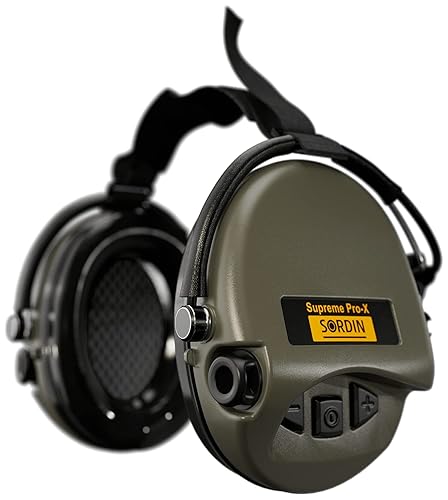 Sordin Pro-X Ear Muffs - Active and Electronic Ear Defenders w/Neckband ...