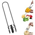 Amazon.com: Red Bell Pepper Seed Corer, 2025 Upgraded Reusable Stainless Steel Fruite Cutter ...