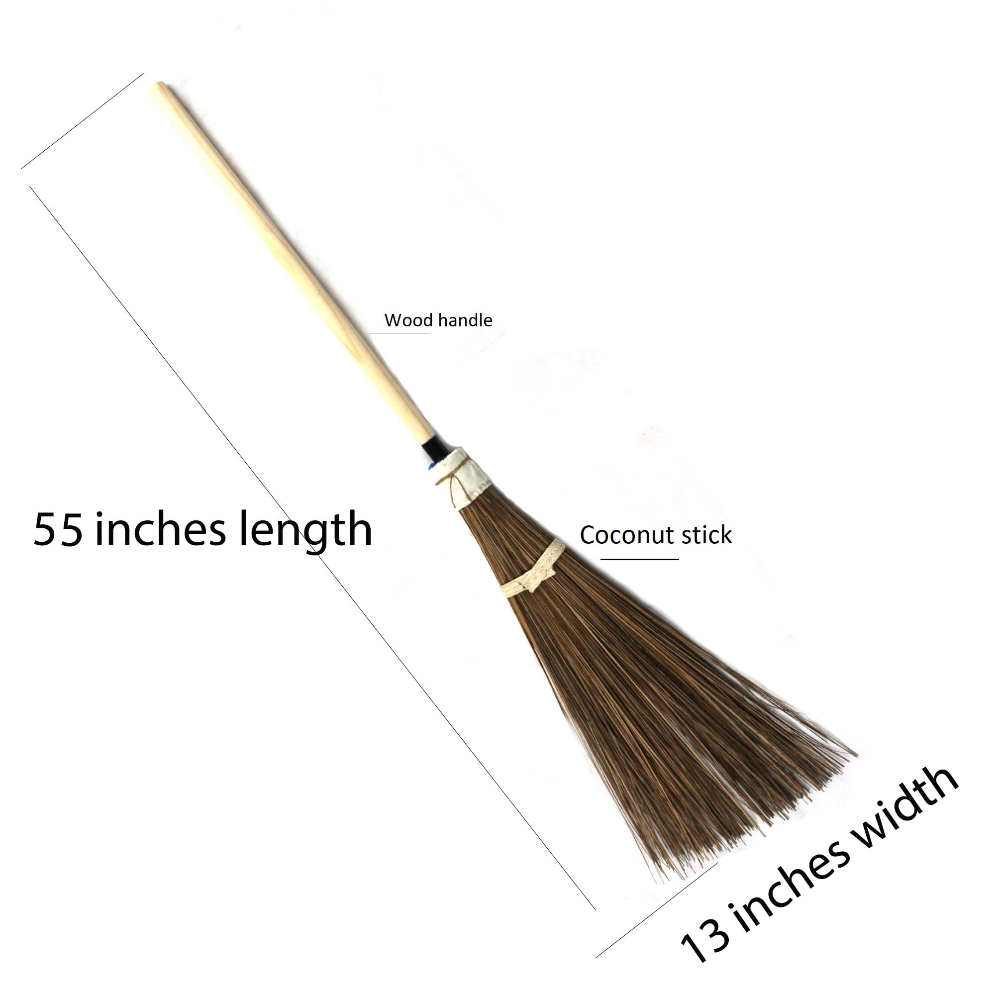 Mua NDP78 Natural Broom - 55 Inches Length, Heavy Duty Broom , Garden ...