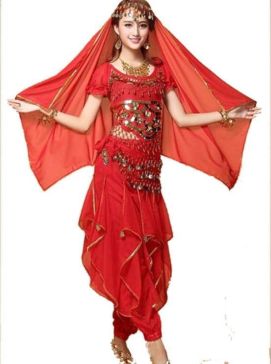 SMACO Robes Indien Bollywood Lady VêTements Danse du VêTement Femme Set ...