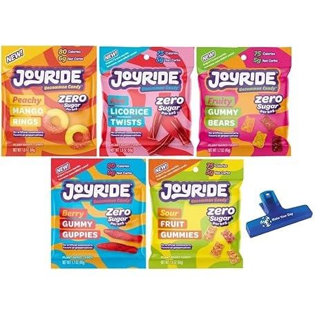 Mua Joyride Zero Sugar Keto Candy, Peachy Mango Rings, Red Licorice Twists, Fruity Gummy Bears ...