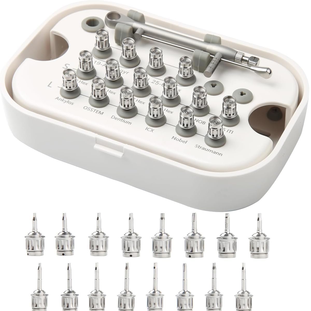 Dental Implant Torque Wrench Universal Kit ScrewDriver Prosthetic ...