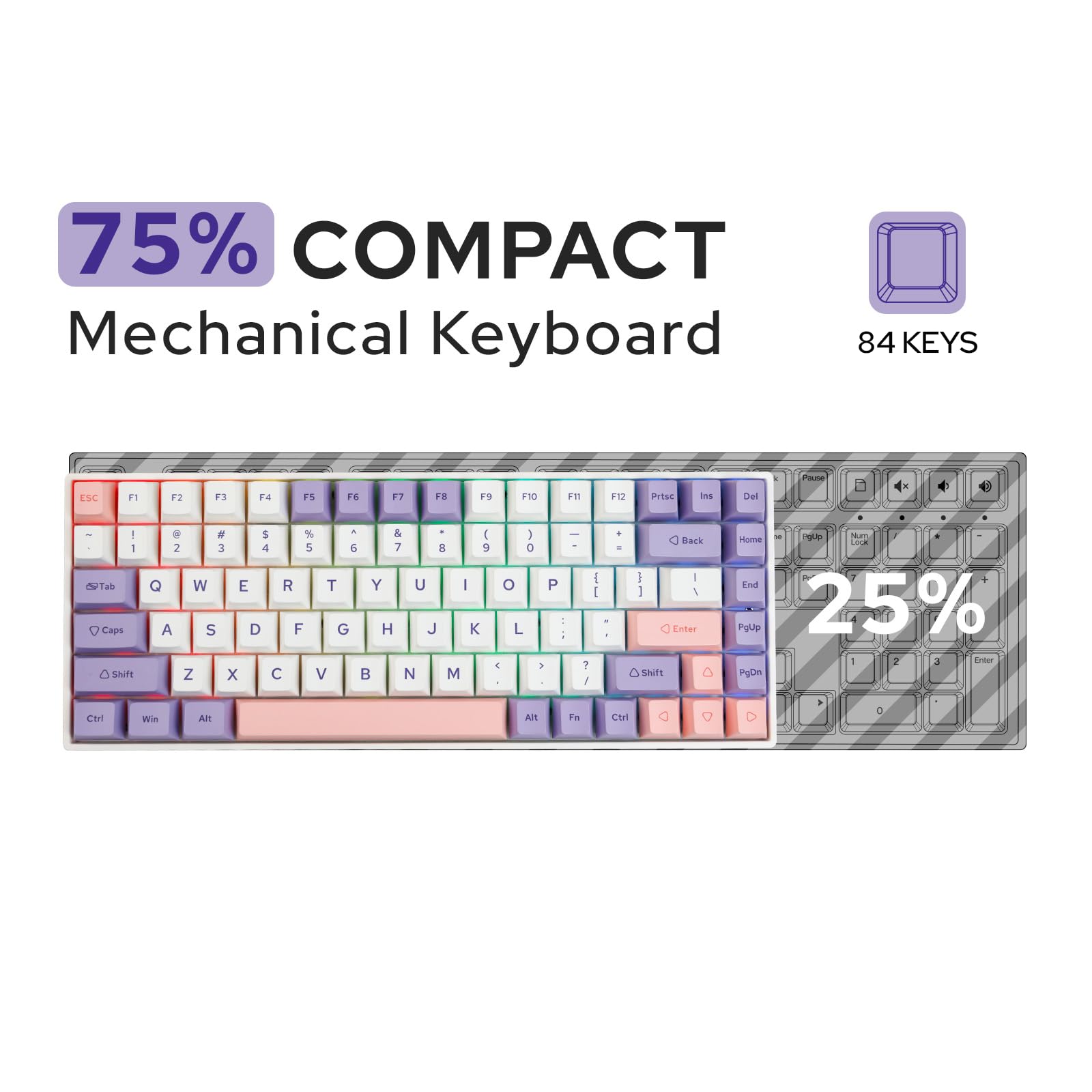 Mua EPOMAKER EP84 Plus 75% RGB Hot Swappable 2.4GHz/Bluetooth 5.0/USB-C ...