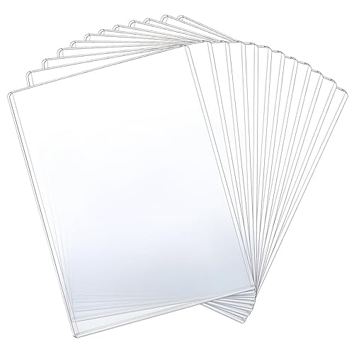 12 Pcs 8 1/2" x 11" Rigid Print Protectors - Clear Toploaders - Hard ...