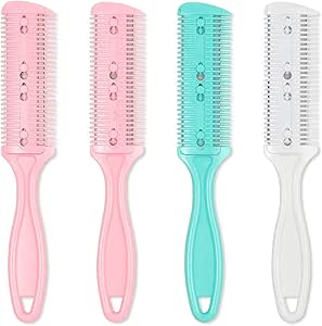 Amazon.com: Glamlily Hair Cutting Razor Comb Thinning Trimmer, Assorted ...