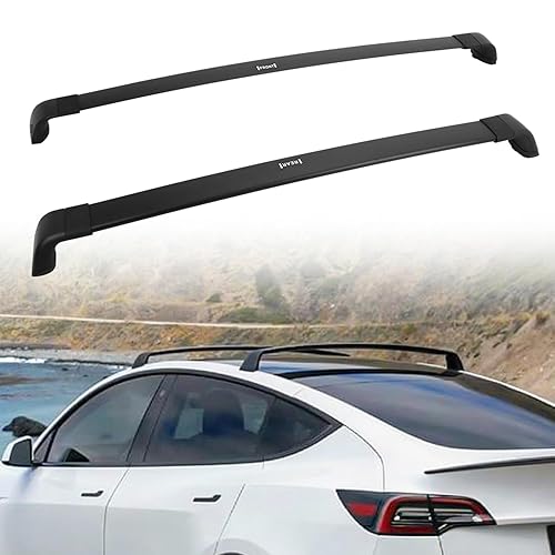 AUXPACBO Noiseless Lockable Cross Bar Fits for Tesla Model Y 2020 2021 ...