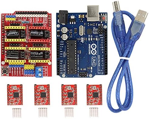 Witbot CNC Shield Expansion Board V3.0 +UNO R3 Board for Arduino+ A4988 ...