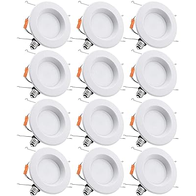 Buy TORCHSTAR 12-Pack 5-6 Inch Dimmable Recessed LED Downlight with ...