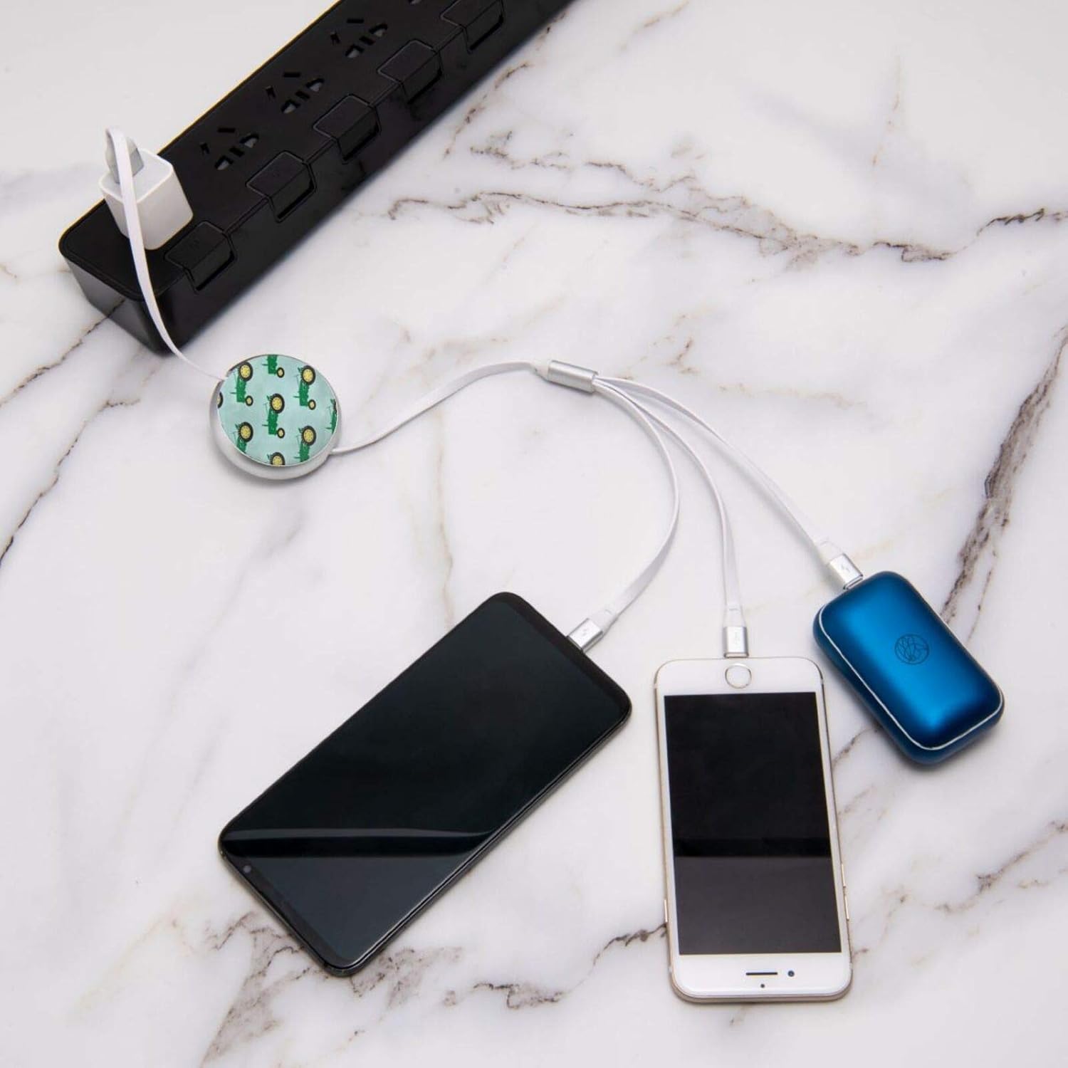 Cable Assemblies 3 in 1 Retractable USB Charging Cable Tractor Fast ...