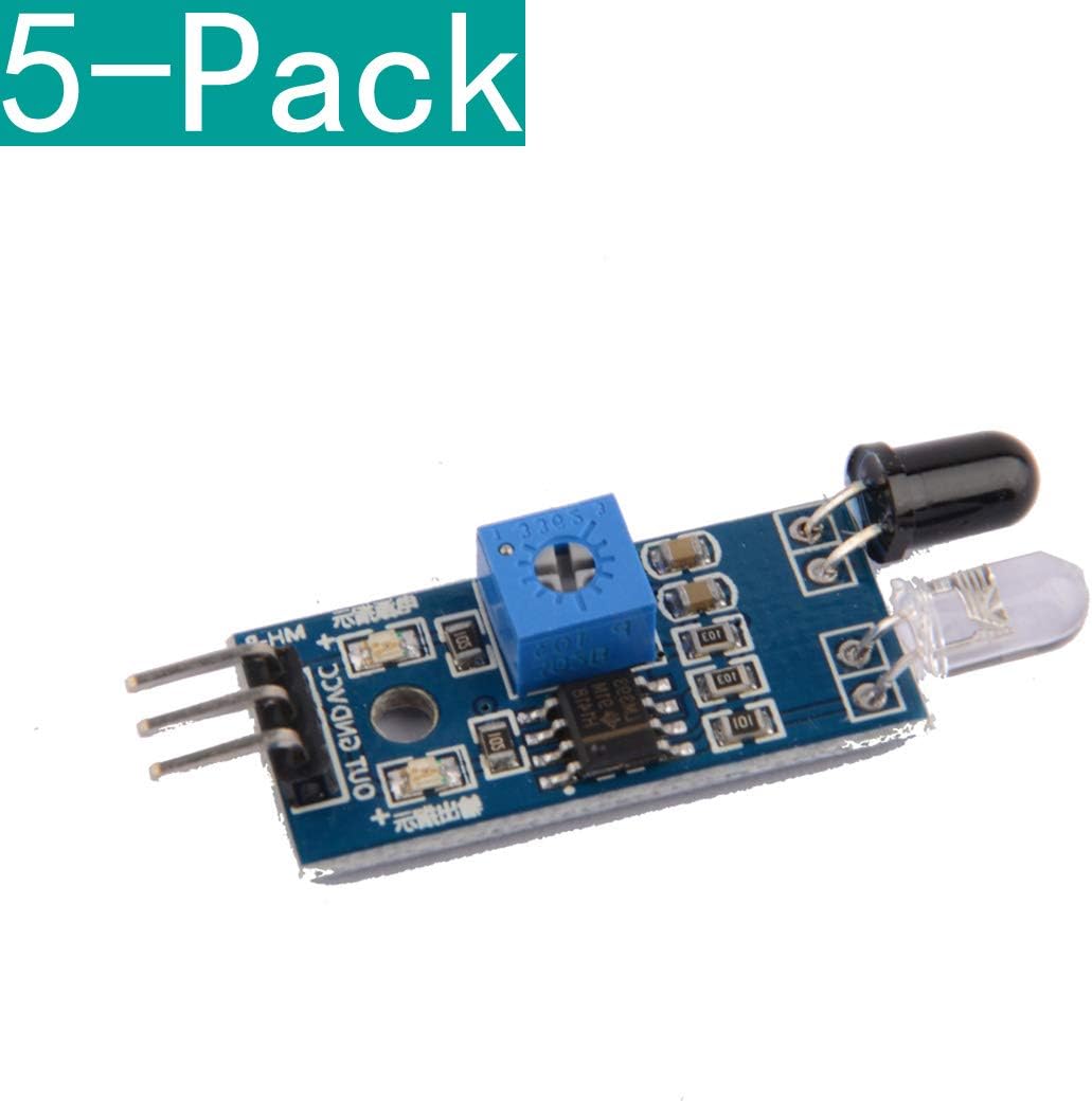 Youmile 5-Pack IR Infrared Obstacle Avoidance Sensor: Amazon.co.uk ...