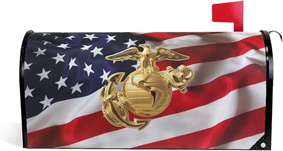 Amazon.com: USMC US American Marines Magnetic Mailbox Cover Wraps ...