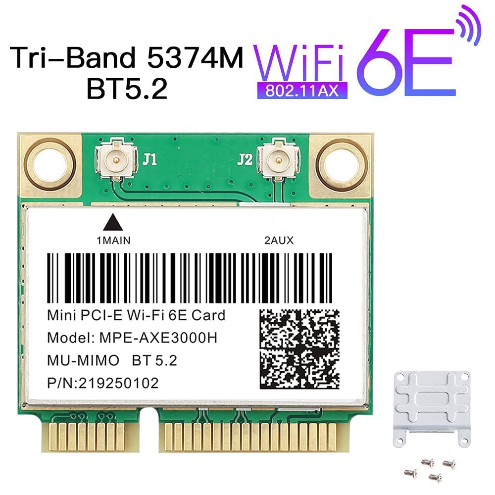 Mua WiFi 6E Half Mini PCI-E WiFi Network Card 802.11AX AC MPE-AXE3000H ...