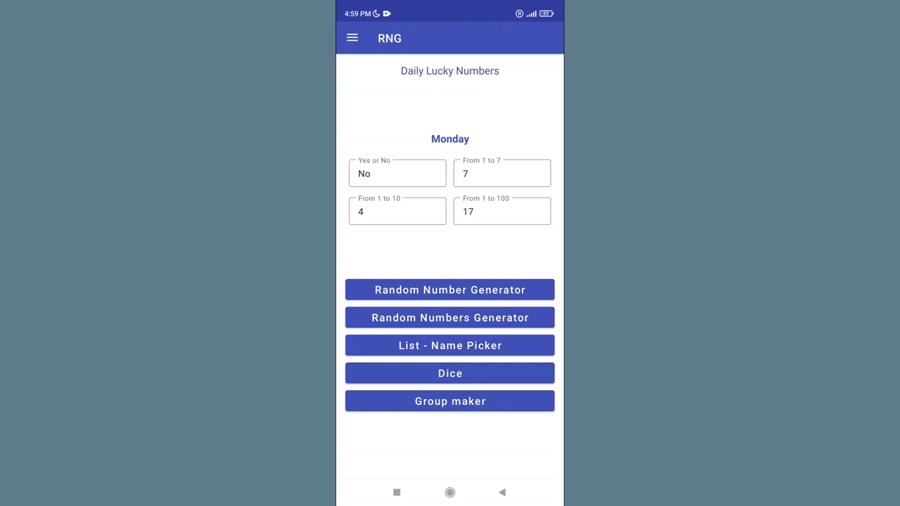 Random number generator - App on Amazon Appstore