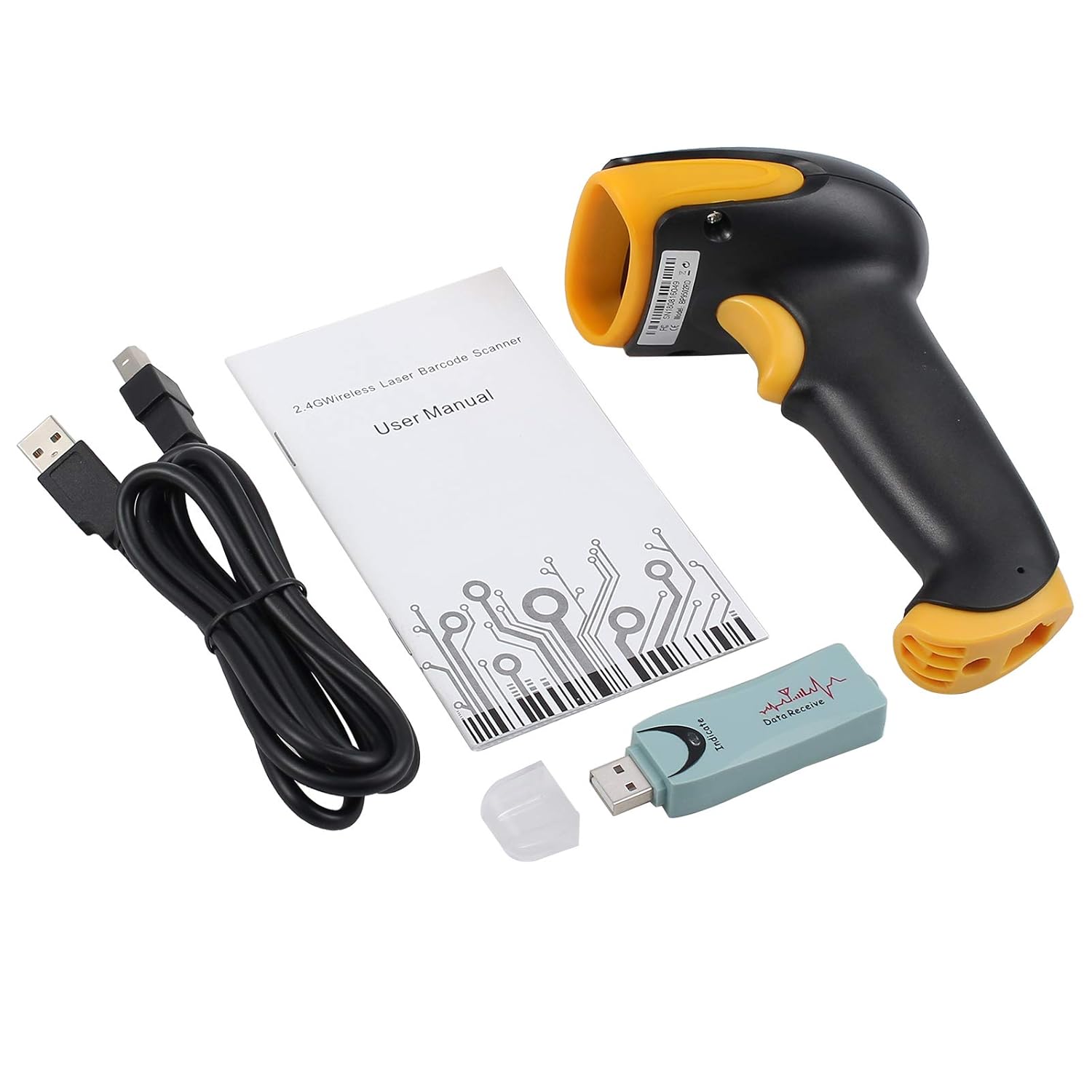 Wireless Barcode Scanner, 2.4GHz + USB2.0 | Neoteck