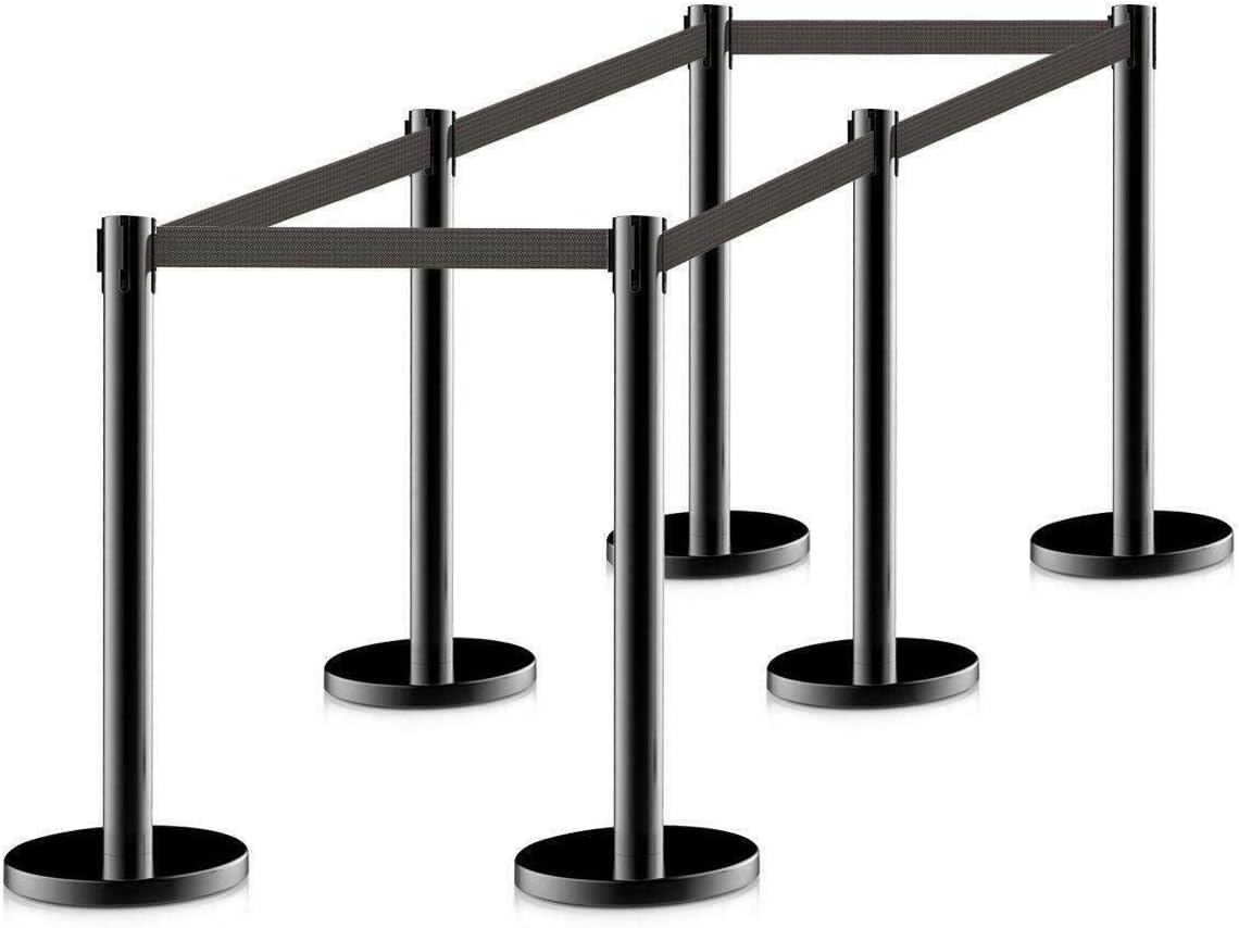 Amazon.com: Cypressshop Crowd Control Barrier Stanchions Barrier Poles ...