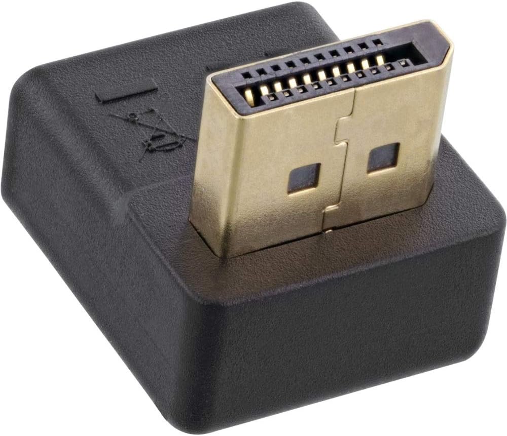 InLine® DisplayPort Adapter, DisplayPort Male/Female, Up Angled 17199O ...