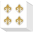 Amazon.com: Fleur de Lis Gold Stickers 1in for Scrapbooking, Arts ...