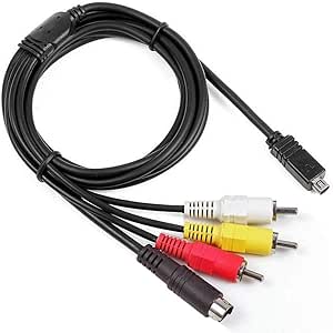 Amazon.com: ANTOBLE 5ft AV A/V Audio Video RCA S-Video Cable Cord for ...