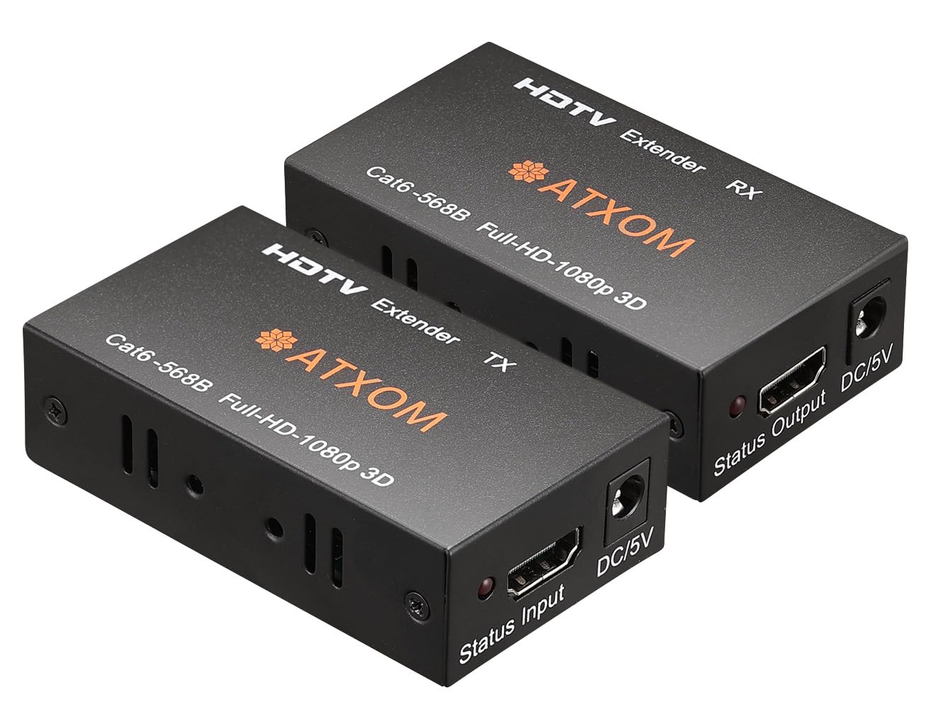 ATXOM HDMI Over Ethernet Extender, Over Cat 5e/6/7 LAN Cable, Up to ...