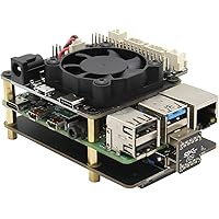 Amazon.com: Geekworm for Raspberry Pi 4, X862 V2.0 M.2 NGFF SATA SSD Shield+X735 Power ...