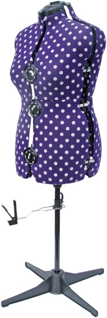 Sewing-Online Adjustable Dressmakers Dummy - Purple Polka Dot Available ...