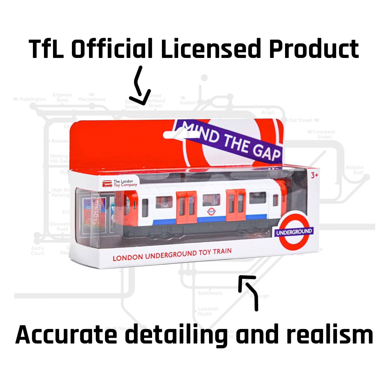 Mua Officially Licensed London Underground Train Toy Model - Realistic ...