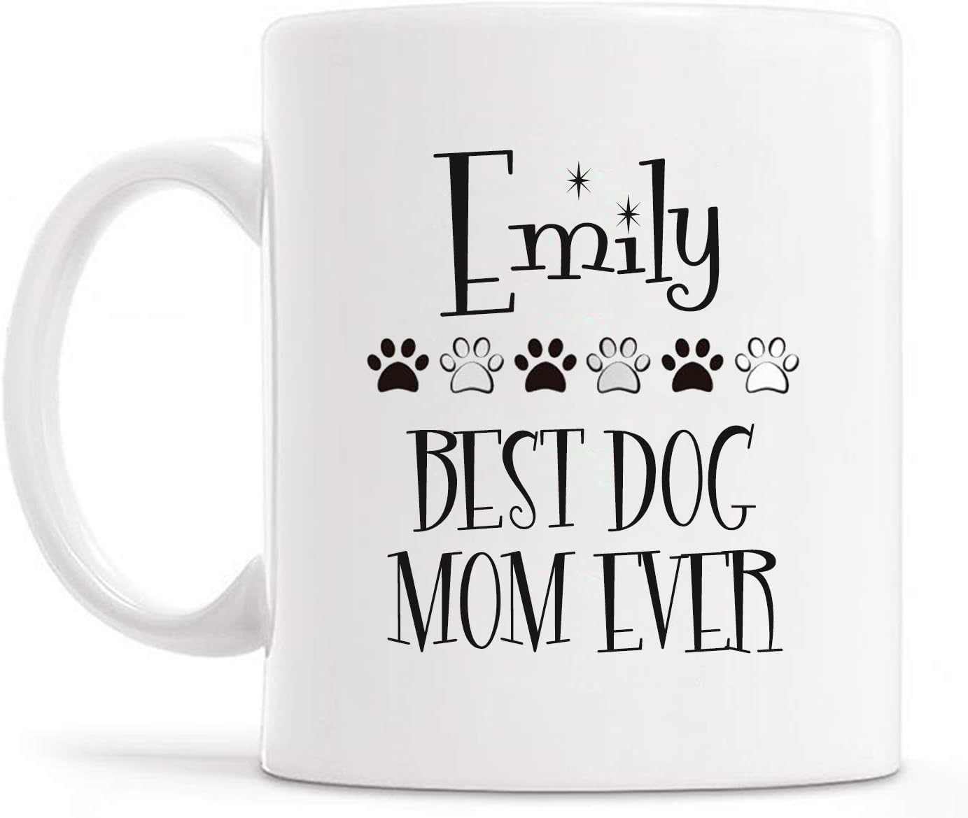 Amazon.com: Best Dog Mom Ever Personalized Mug, Personalized Dog Mom ...