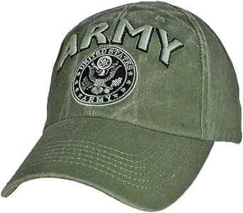 EAGLE CREST U.S. Army Emblem Men's 3D Baseball Cap, OD Green at Amazon ...