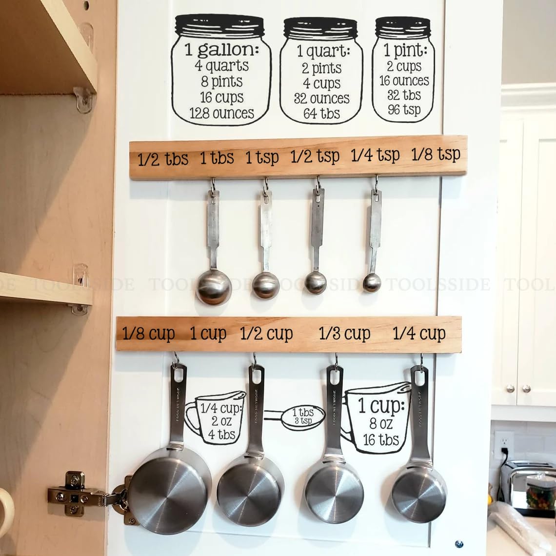 Mua Kitchen Measurement Conversion Chart - Vinyl Kitchen Labels ...