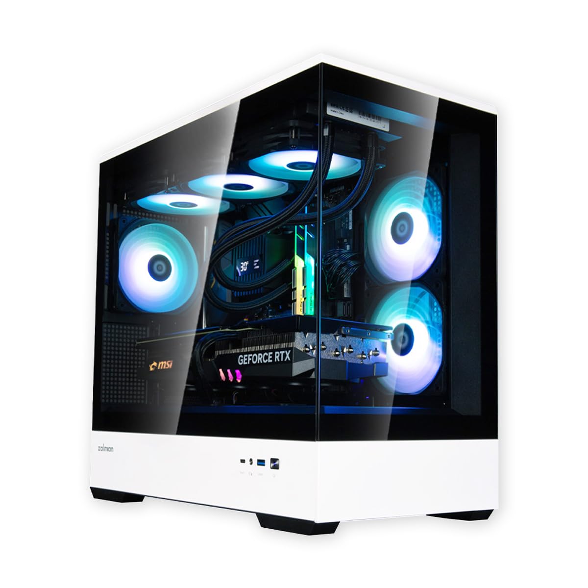 Mua Zalman P30 Micro-ATX Gaming PC Case - 3 x 120mm ARGB Fans Pre ...