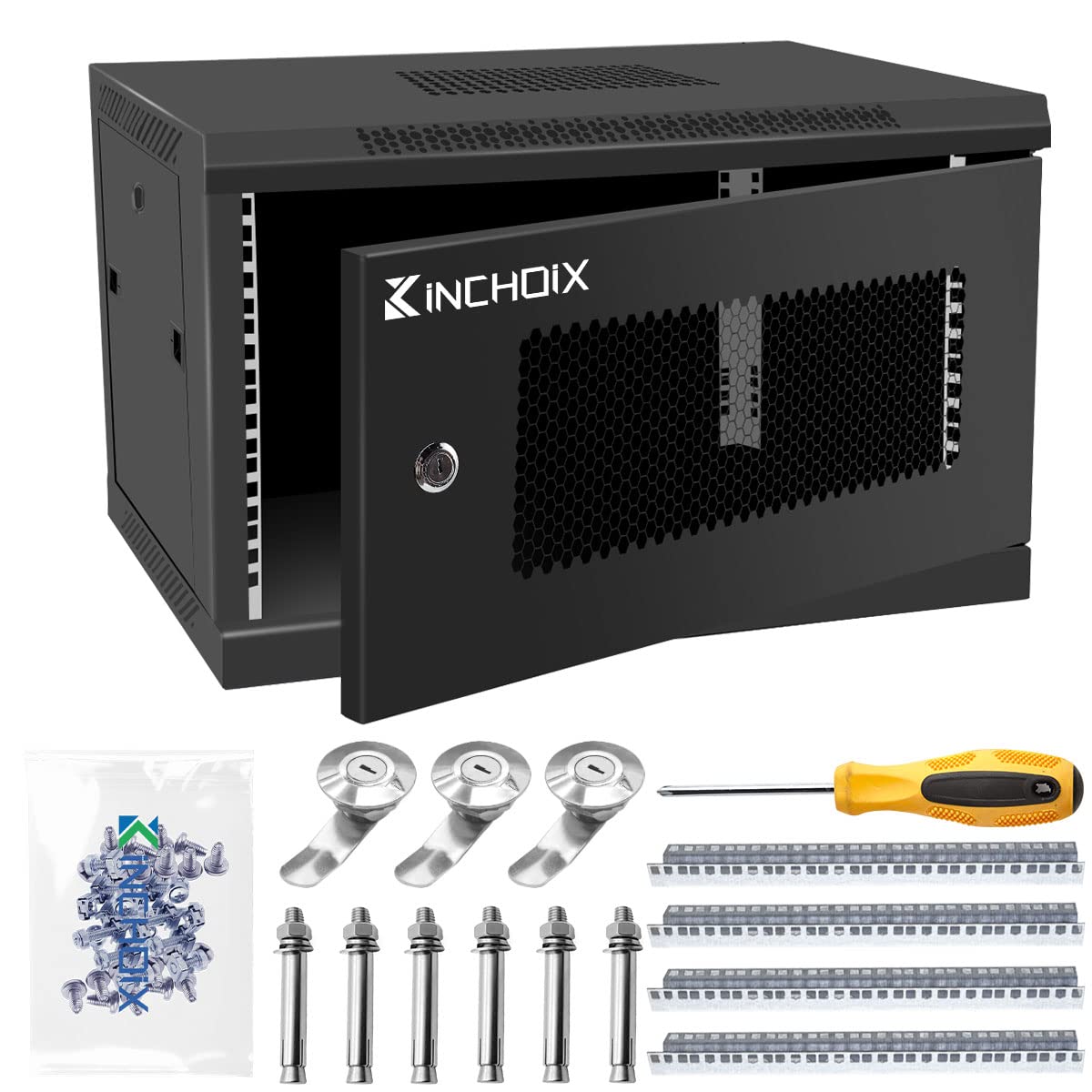 Mua Kinchoix 6U 19-Inch Wall Mount Server Cabinet, Depth Server Rack ...