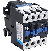 Heschen AC Contactor CJX2-2510 220V 50/60Hz Coil 3P 3 Pole Normally Open Ie 25A Ue 380V: Amazon ...