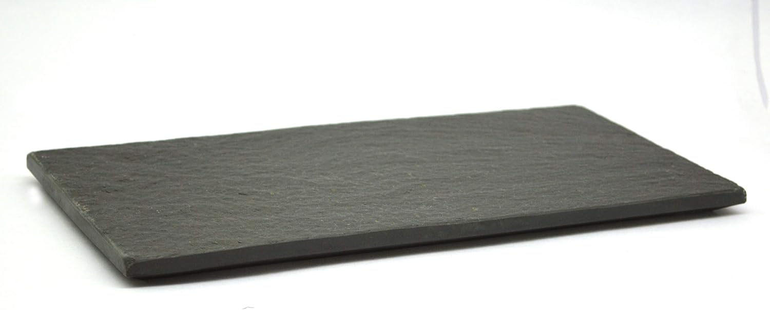 Buy ORGANIC HOME Rectangle Slate Stoneware Tray (12"X 6"inch, Black ...