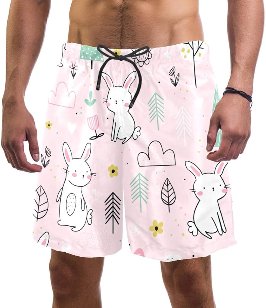 MEITD White Rabbit Mens Gym Quick Dry Shorts Workout Training Running ...