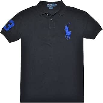 Ralph Lauren Polo Men Custom Fit Number 3 Big Pony Polo T-Shirt (XXL ...