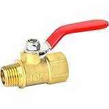 Amazon.com: WYNNsky 1/4" Heavy Duty Brass Ball Valve Shut Off Switch, 1 ...