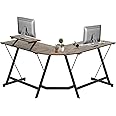 Amazon.com: FDW Computer Desk, 51 Inchs L Shaped Desk with Large ...