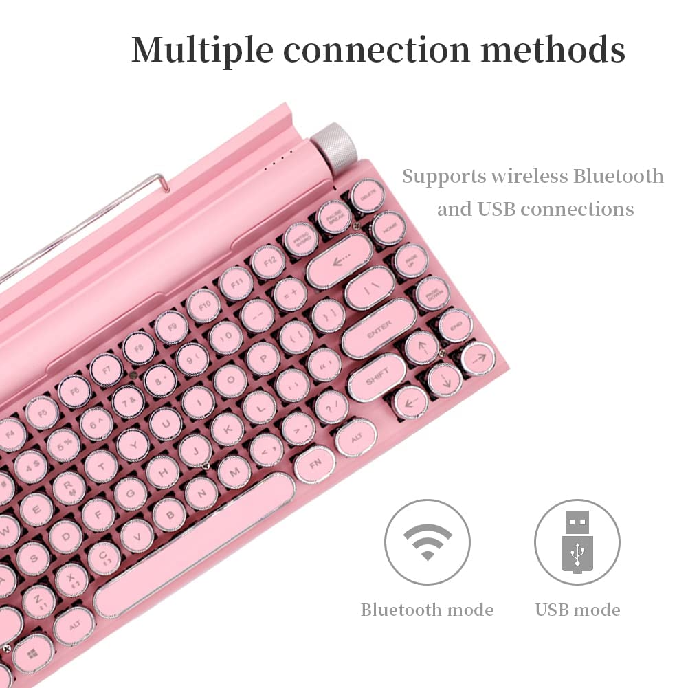 Mua Adventurers Typewriter Keyboard,Bluetooth Wireless Keyboard with 83 ...