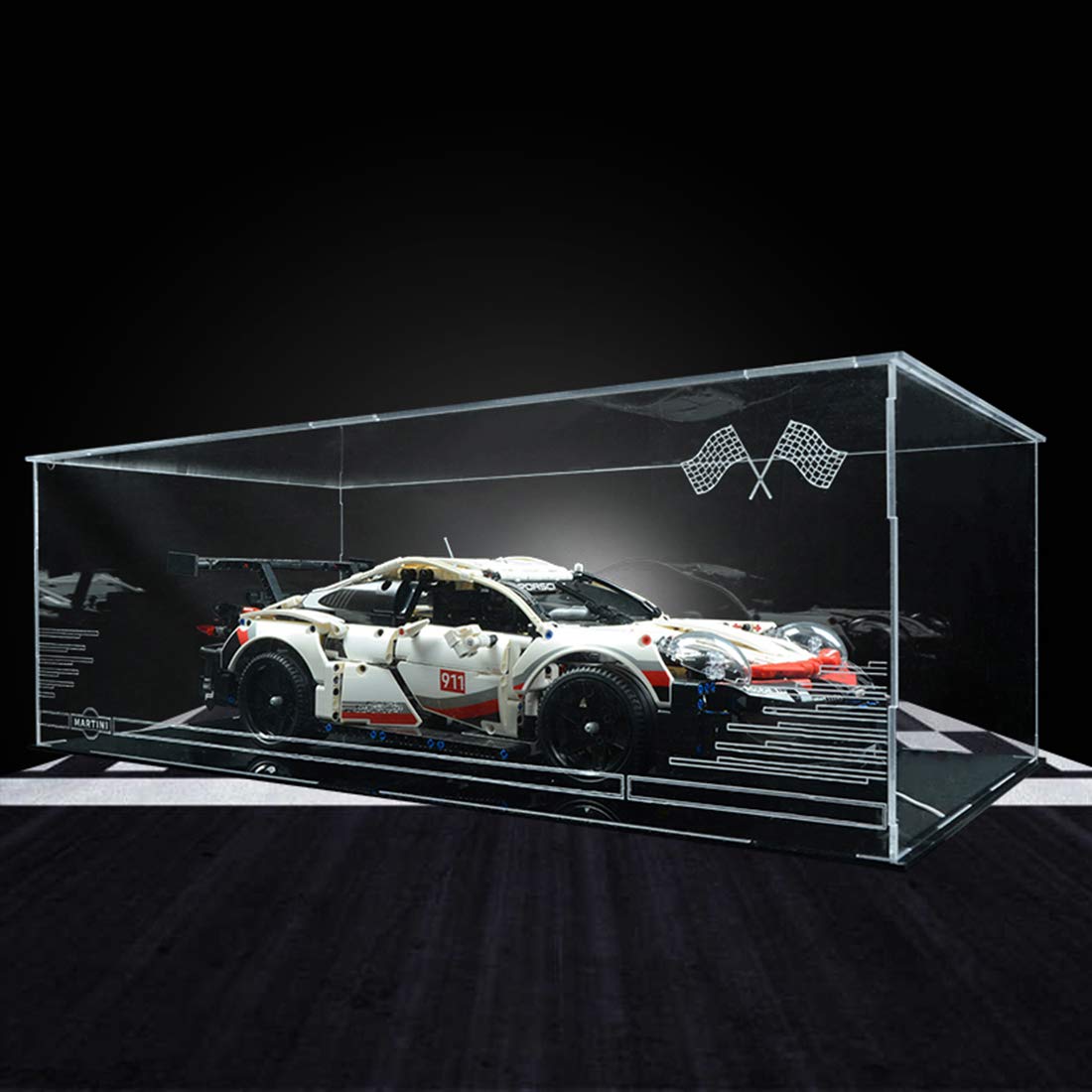 Super Saturday POxL Acrylic Display Case Box For Technic Porsche 911 ...