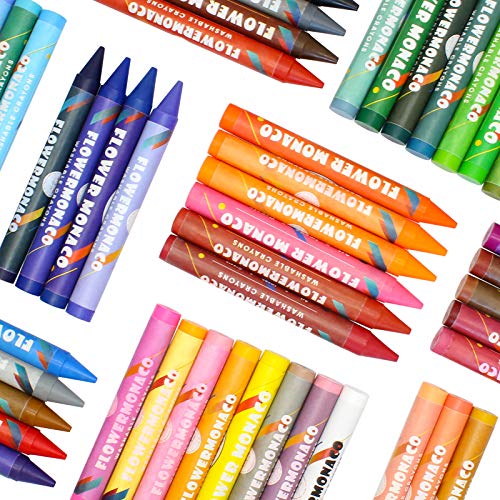 Large Crayons for Kids Ages 2-4, 36 Colors Nontoxic Crayons for ...