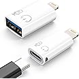 Amazon.com: MoKo USB C Female to Lightning Male Adapter, Lightning Male to USB-A Female OTG ...