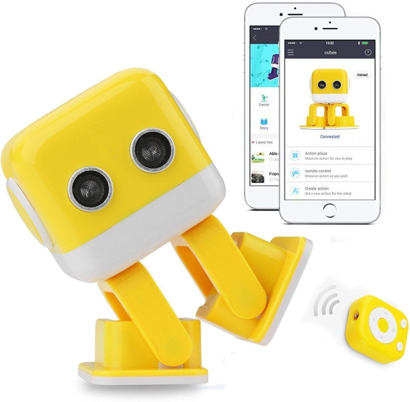 Amazon.es: RcTecnic Mini Robot Interactivo para Niños Cubee Simpático y ...