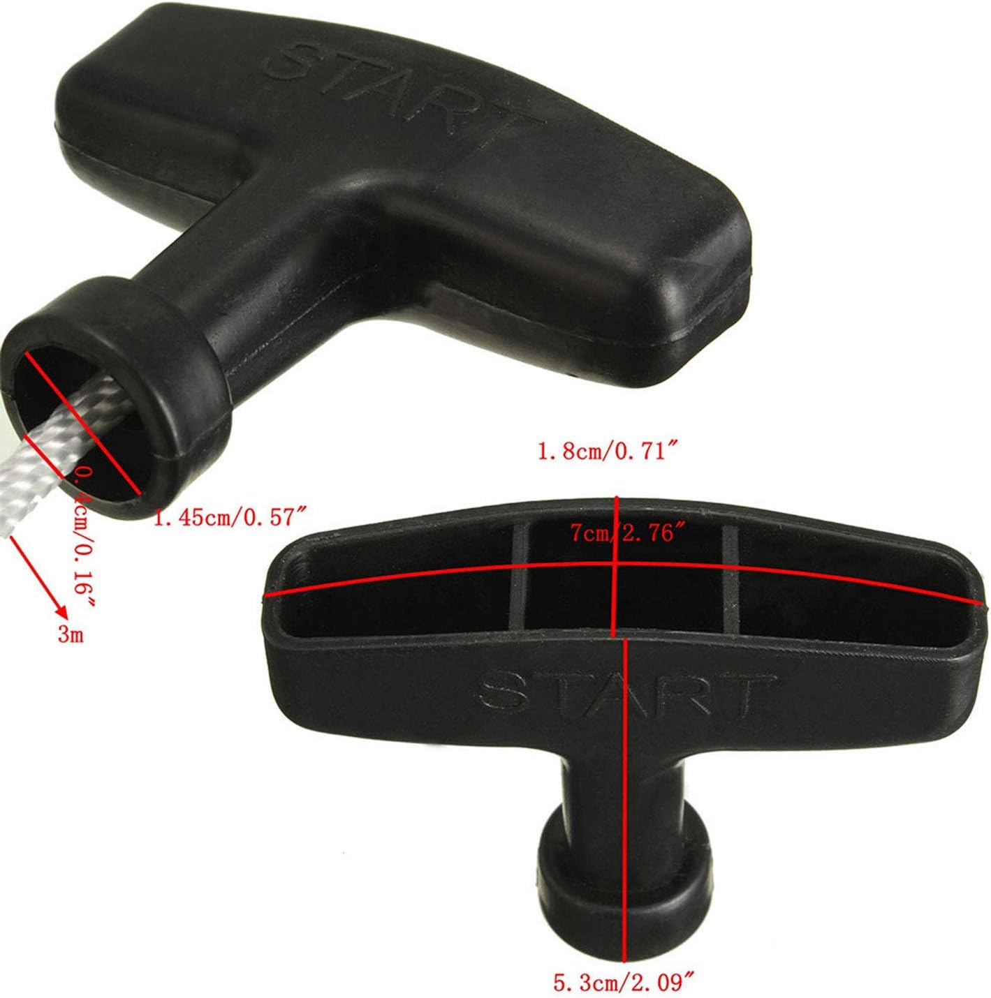 Lawn Mower Starter Rope Pull Cord Lawn Mower Pull Starter Rope with ...