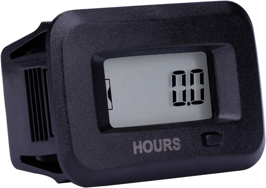 Digital Hour Meter Resettable 5-277 Volt AC/DC Reset To Your Hours 12V ...