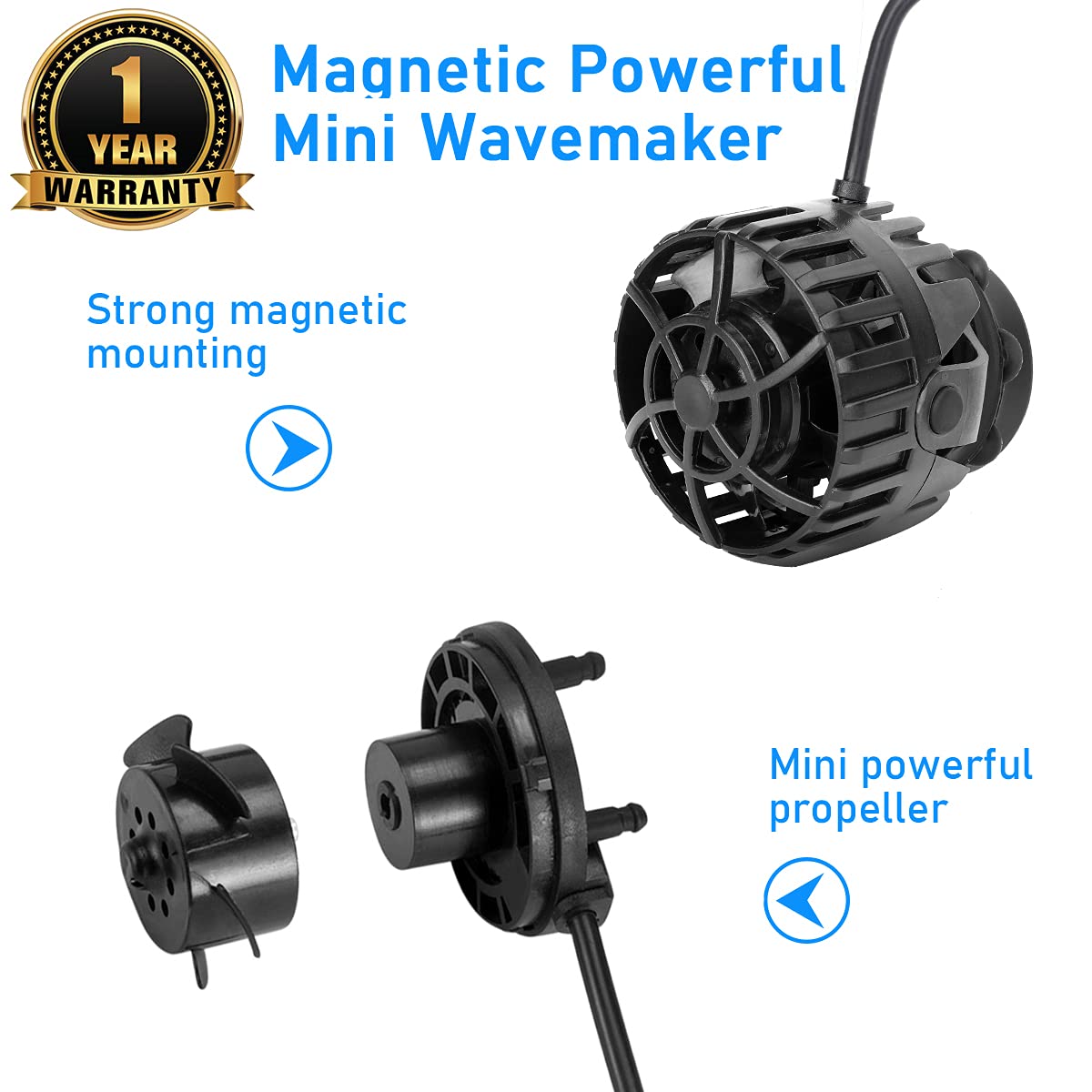 Mua hygger Quiet Magnetic Aquarium Wave Maker, 2600GPH DC 24V Powerhead ...