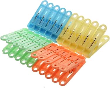 Clip de ropa - TOOGOO(R)Clips Clavijas de ropa de plastico Pinzas de ...